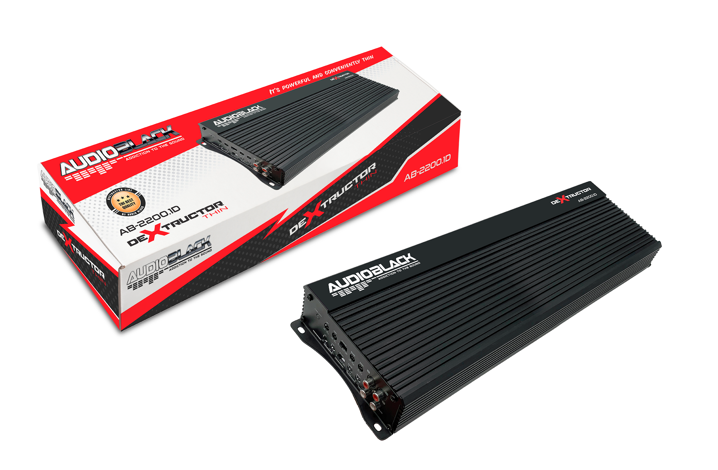 Amplificador AUDIOBLACK Clase D Serie Dextructor AB-2200.1D – Audio Drive